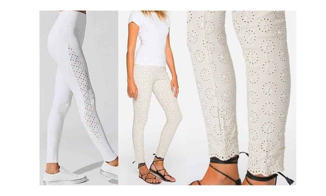 26 real-life eyelet pants outfits + oddly specific tips! ️👇🏻