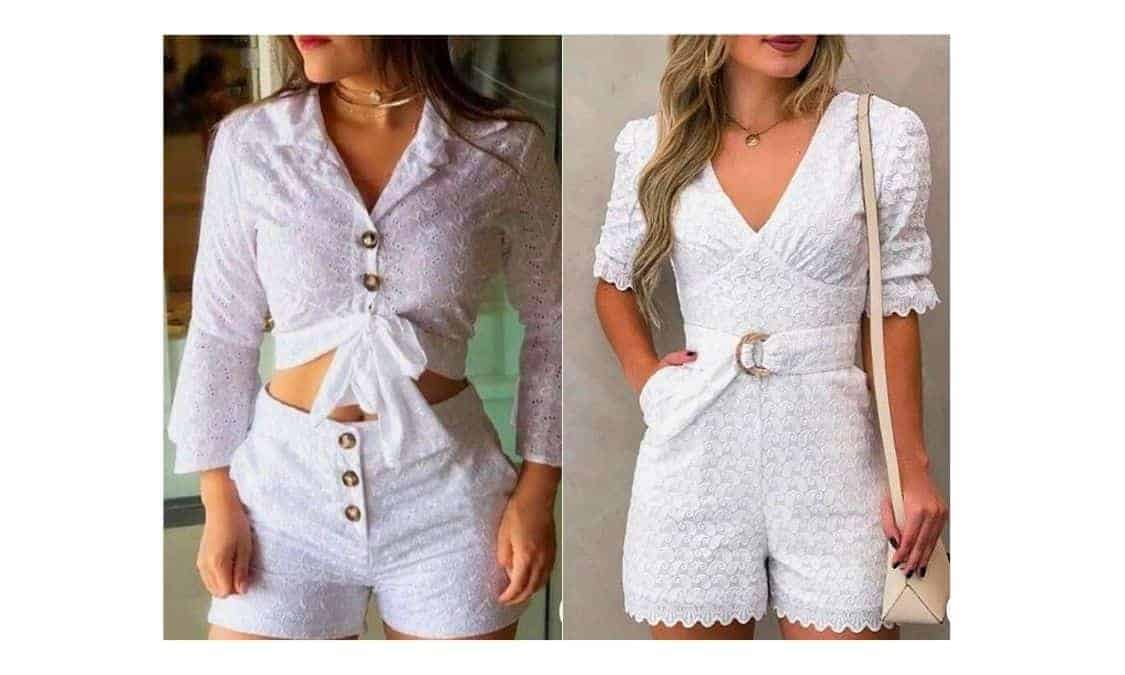 26 looks! What to wear with eyelet pants?