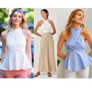 18 halter top outfit ideas: How to style a halter top in a chic way?