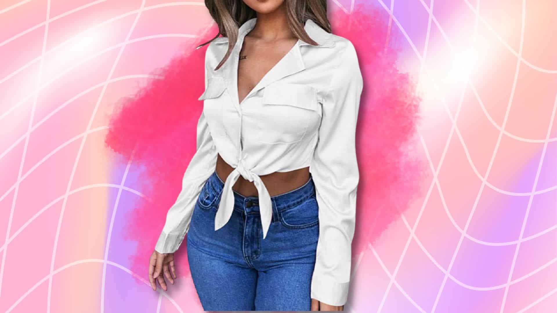 [22 looks in 2022] What to wear with cropped button-down shirts ...