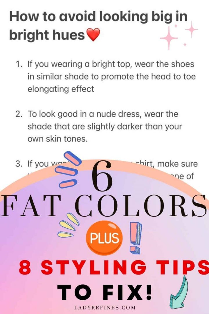 6 hues that make you look fat + 8 hacks to wear bright colors!🙂‍↕️👇