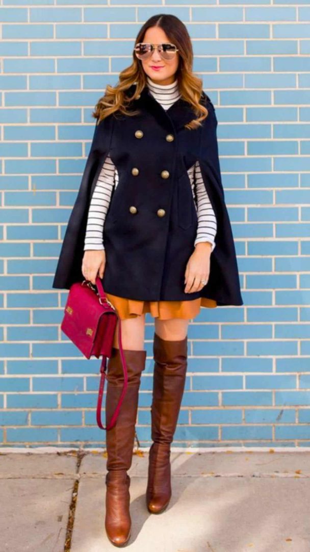 ️18 cape coat outfits + ways to look taller & slimmer!(˶ᵔ ᵕ ᵔ˶)↓