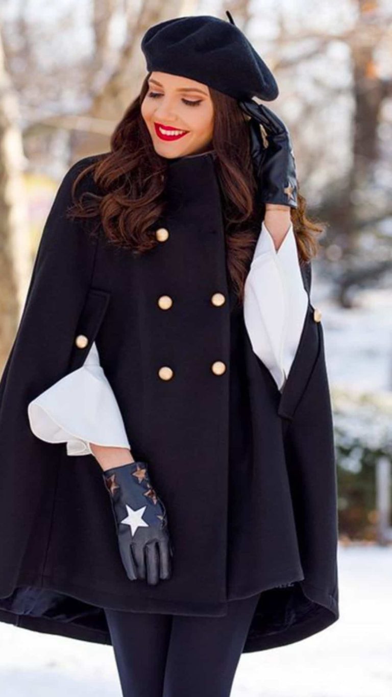 ️18 cape coat outfits + ways to look taller & slimmer!(˶ᵔ ᵕ ᵔ˶)↓