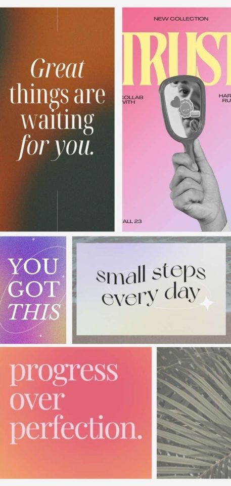 🆓 *Free download*18 motivational quotes collage - Pinterest style!