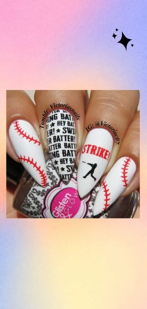*2025!* 20 baseball nail designs to get inspired! (Non-cliche!)