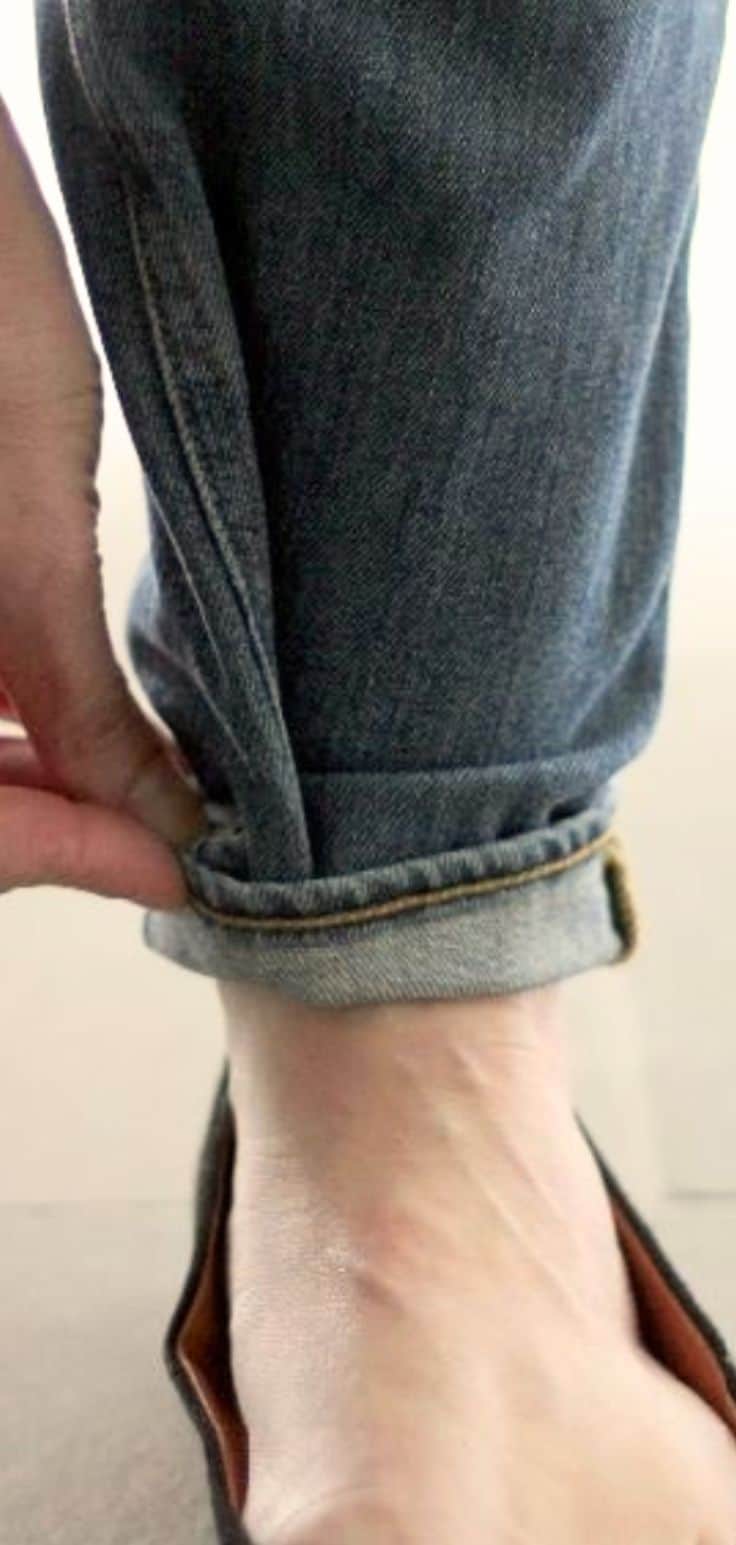 How to roll up long jeans? 5 classy hacks! (Not what you think)🙂‍↔️👇
