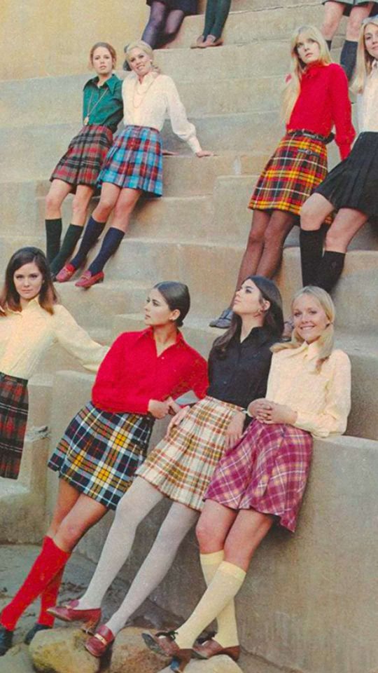 *15 vintage elements!*90s plaid skirt & dress outfits ️👇🏼